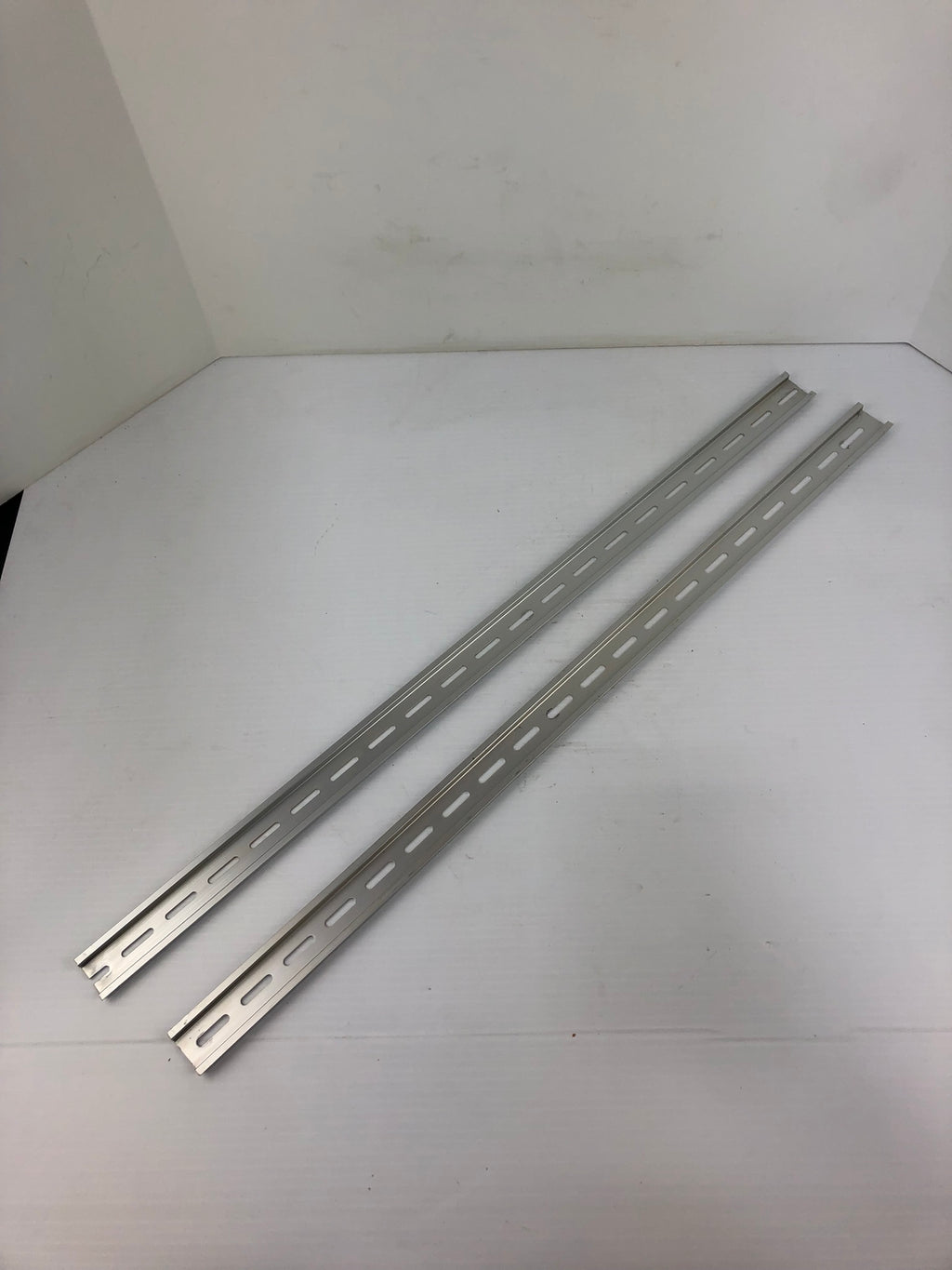 Slotted Aluminum Din Rails 28-1/8" Long x 1-3/8" Wide x 1" Holes - Lot ...