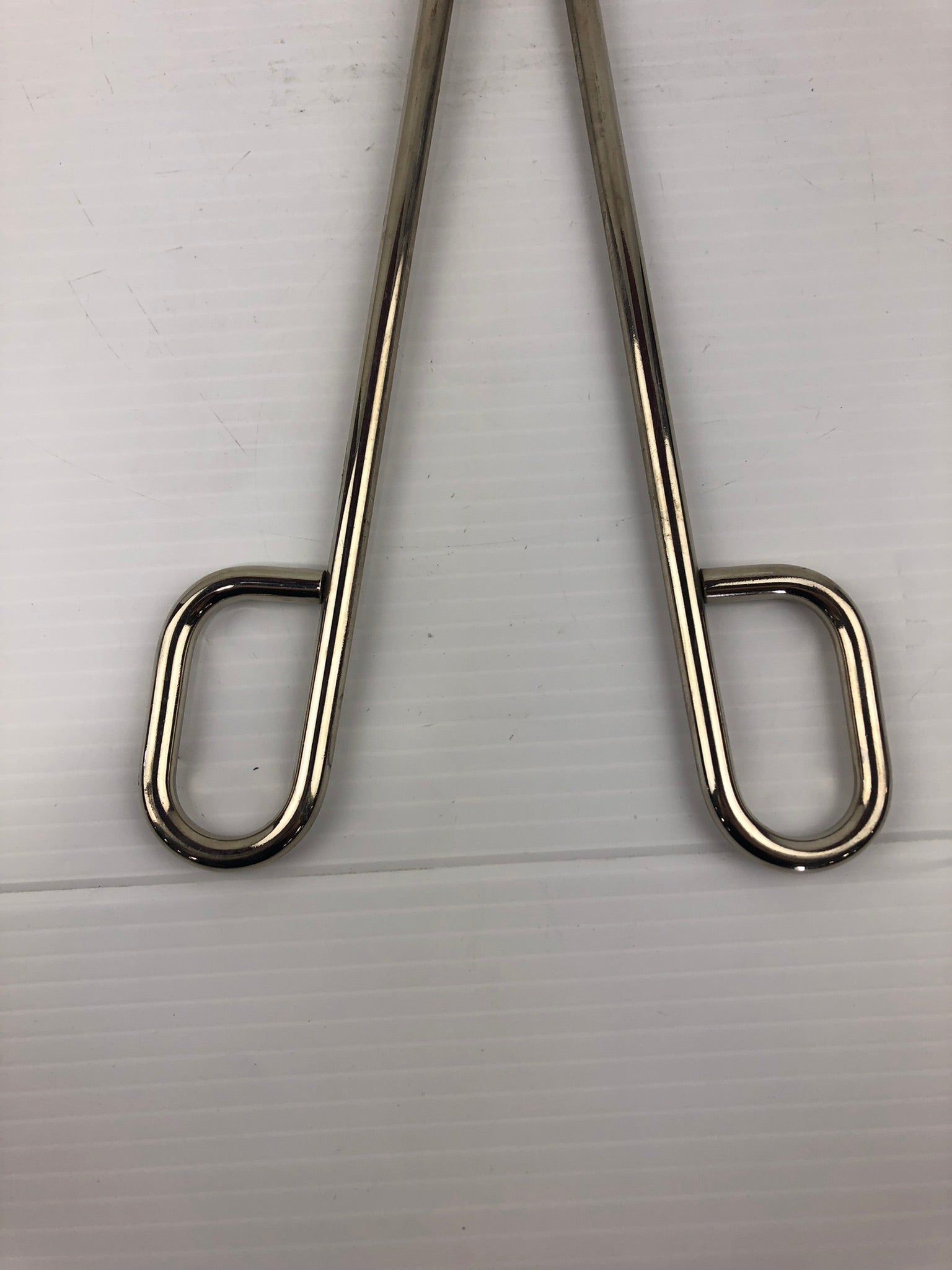 Vintage Metal Tongs Lock Joint Crucible Laboratory Scissor Tong 20" Long