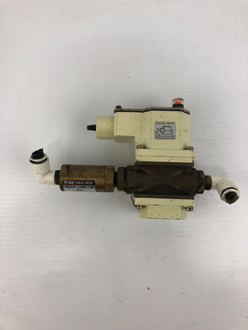 SMC FW510-06-X300 Flow Switch with XT14-145-W Check Valve – Metal Logics, Inc.