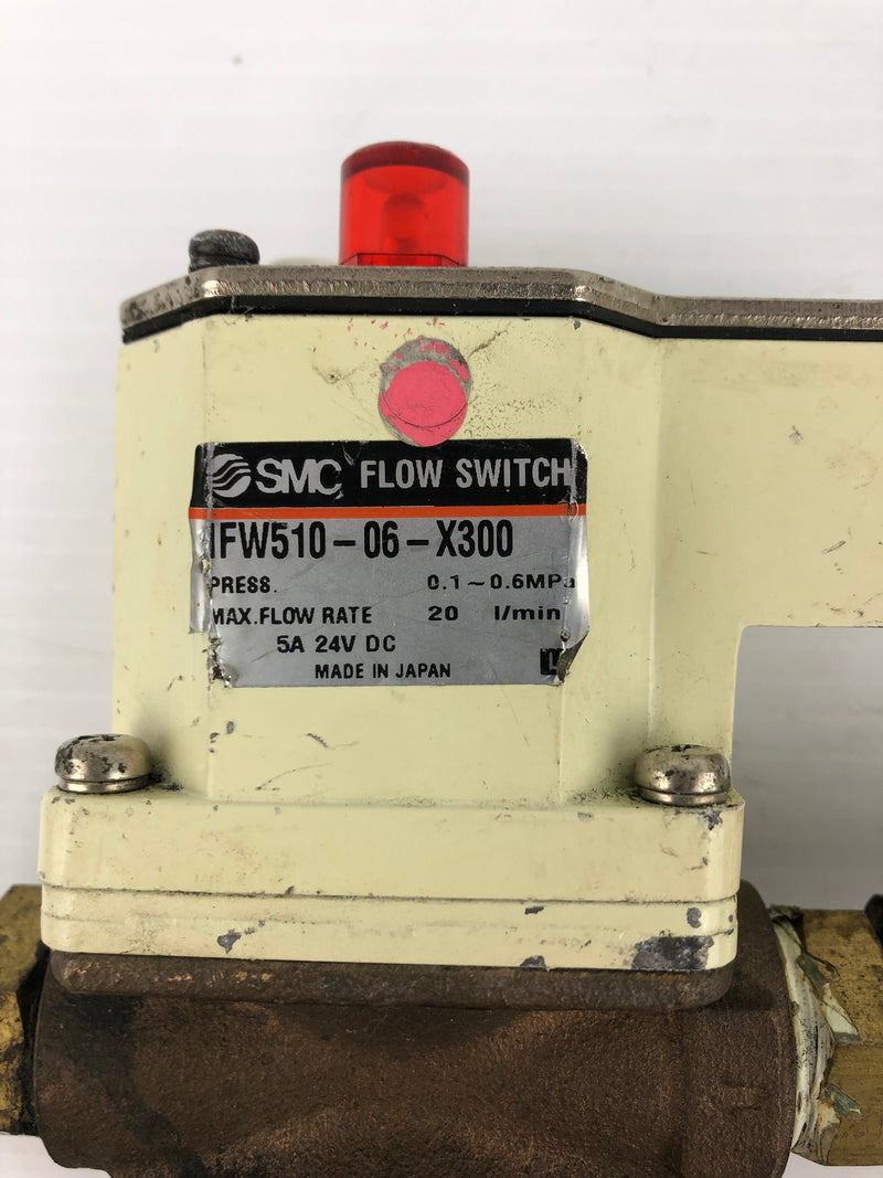 SMC IFW510-06-X300 Flow Switch with Check Valve XT14-145-W – Metal Logics, Inc.