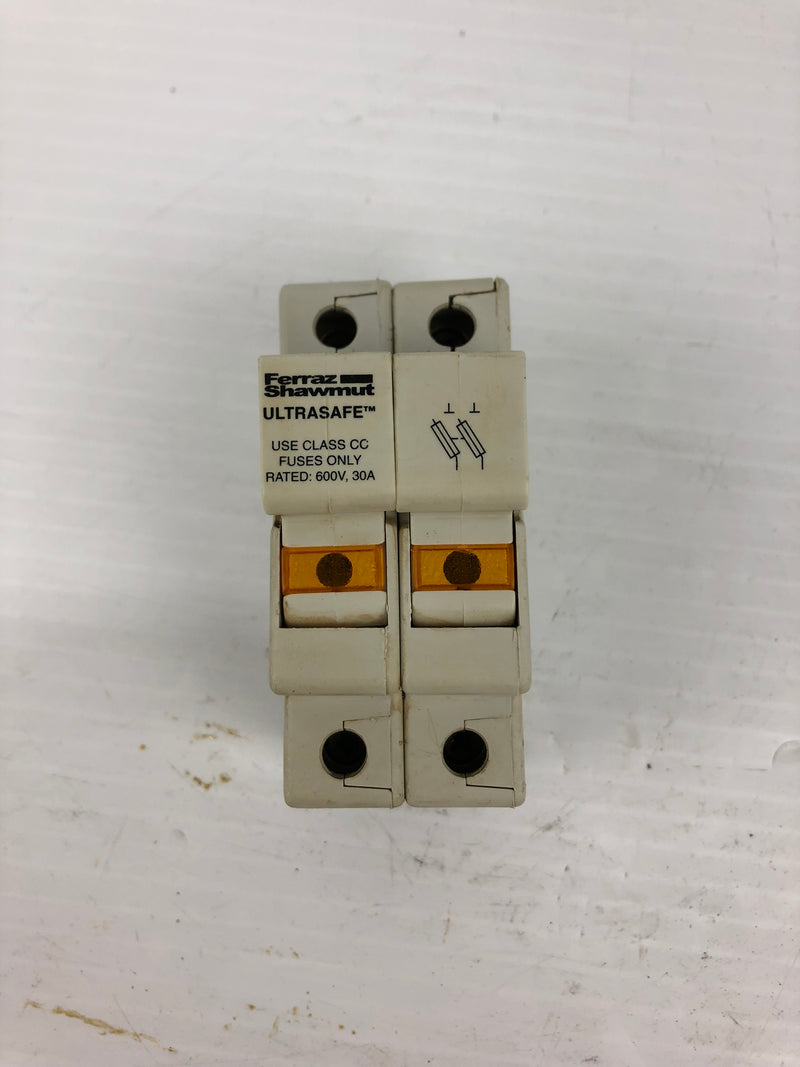 Ferraz Shawmut USCC2 Ultrasafe Fuse Holder 2 Pole 600V 30A – Metal ...