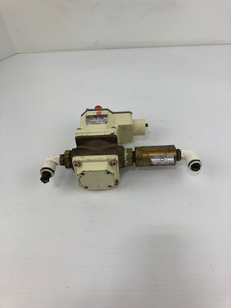 SMC IFW510-06-X300 Flow Switch with Check Valve XT14-145-W – Metal Logics, Inc.
