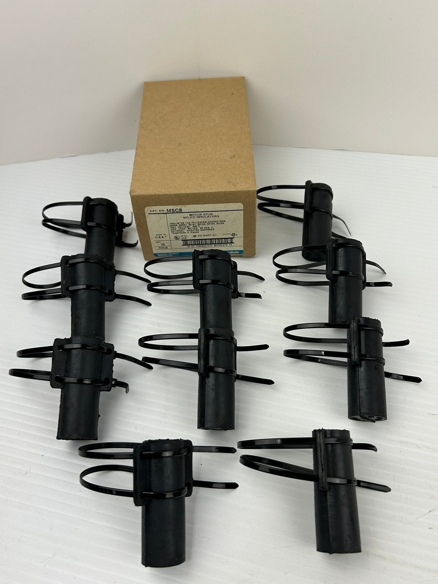 Thomas & Betts MSC8 Motor Stub Splice Insulator Connectors 600V - Box of 10