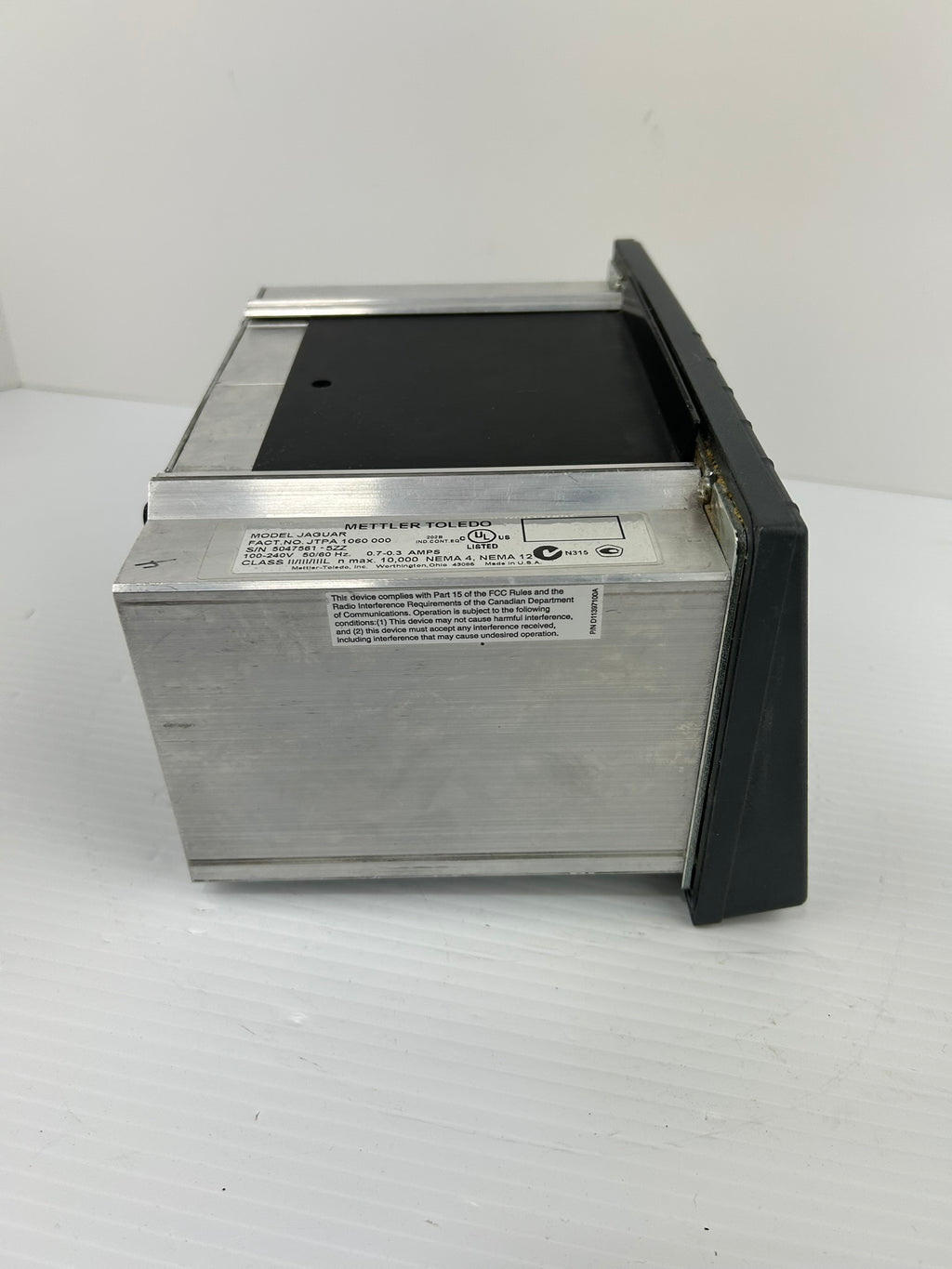 Mettler Toledo JAGUAR Scale Controller Interface Panel JTPA1060000