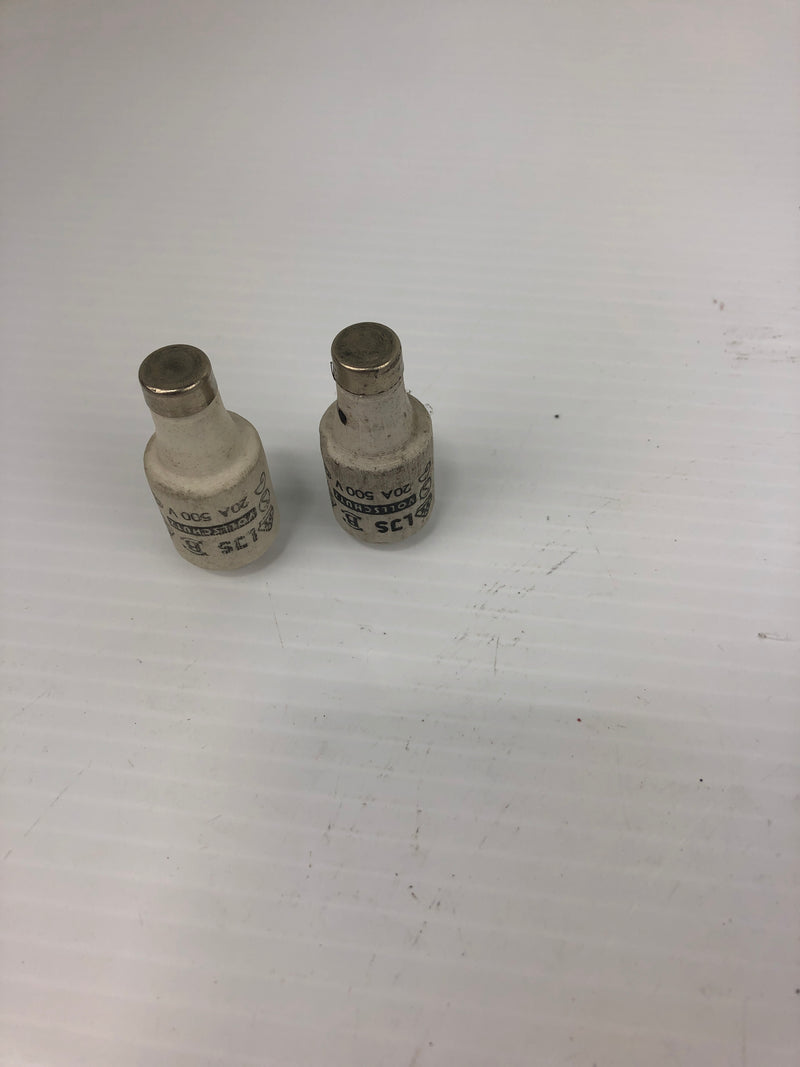 LJS Vollschutz Ceramic Bottle Fuse 20A 500V (Lot of 2) – Metal Logics, Inc.