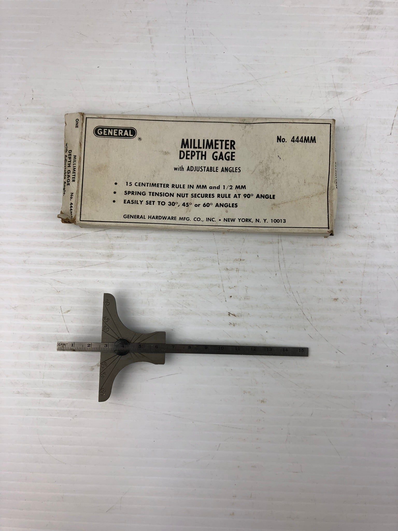General Hardware Mfg. Co., Inc. 444 Millimeter Depth Gage with ...