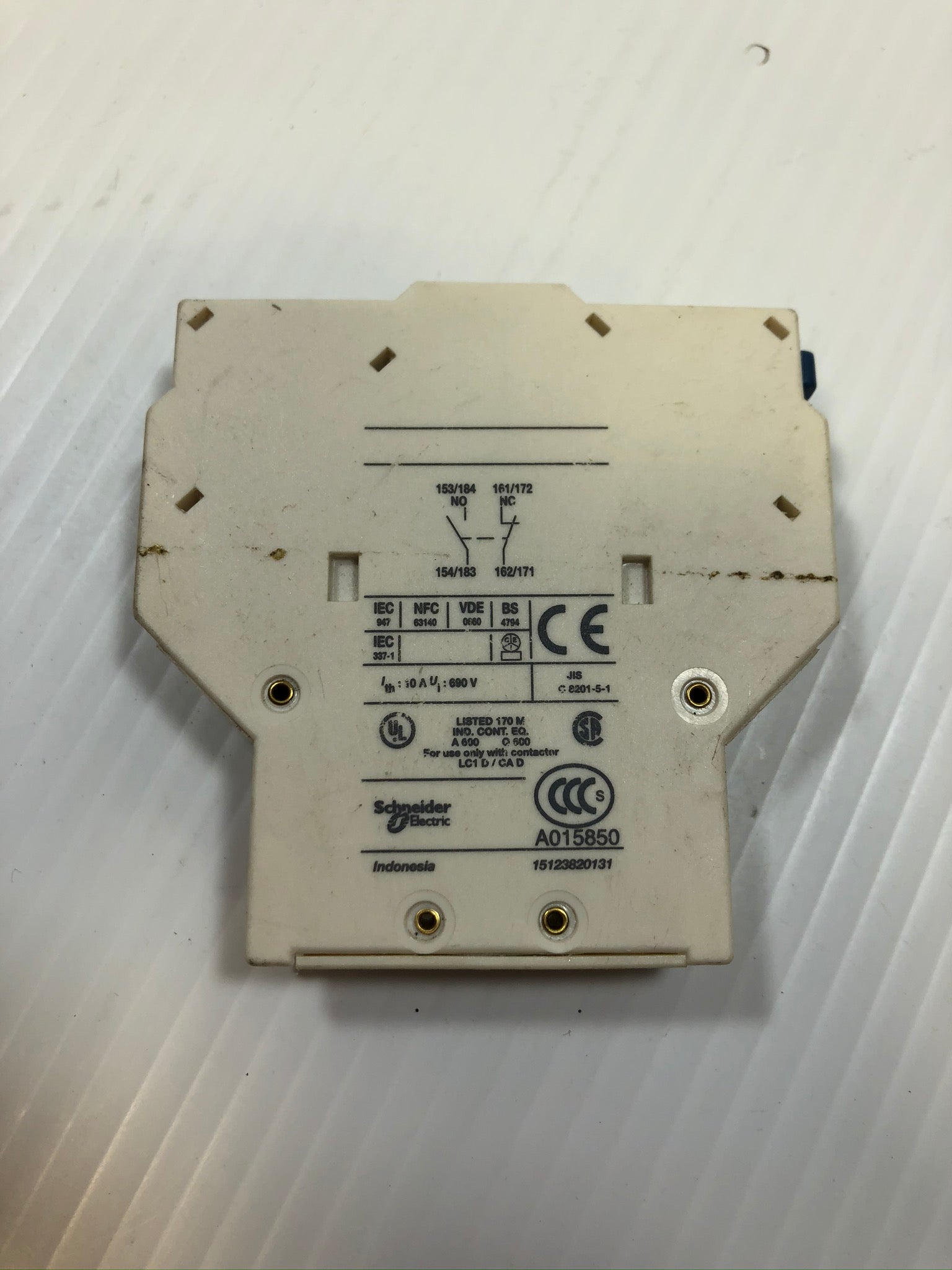 Telemecanique LA8DN11 Lateral Contact Block