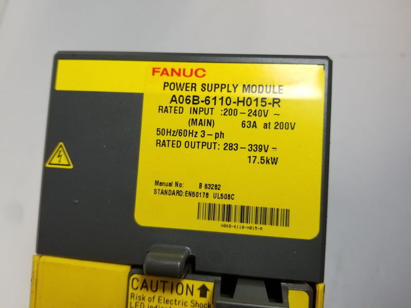 Fanuc A06B-6110-H015-R Power Supply Module – Metal Logics, Inc.
