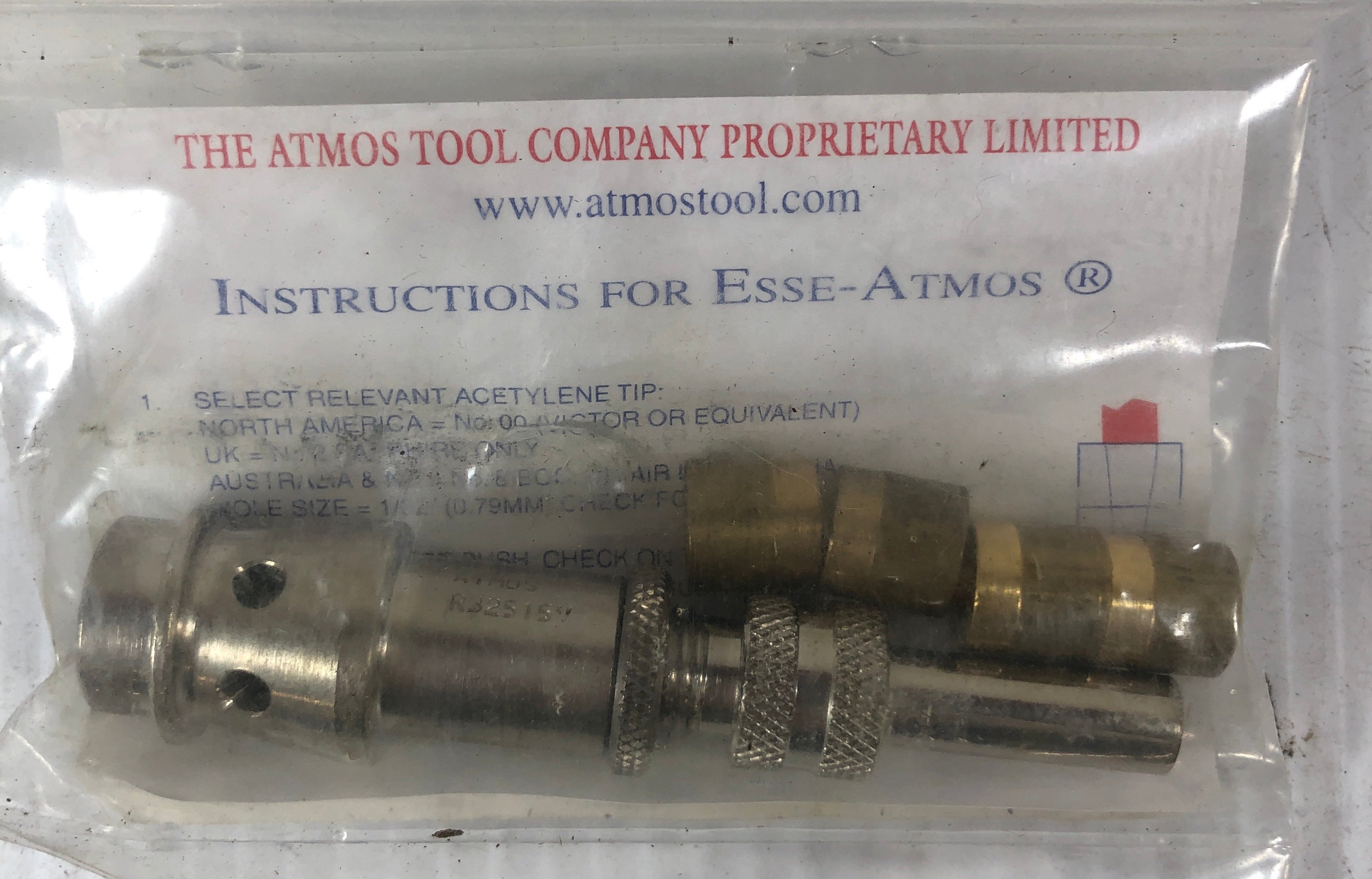 Atmos Tool Company Esse-Atmos Burner R 32515 Part # 06124