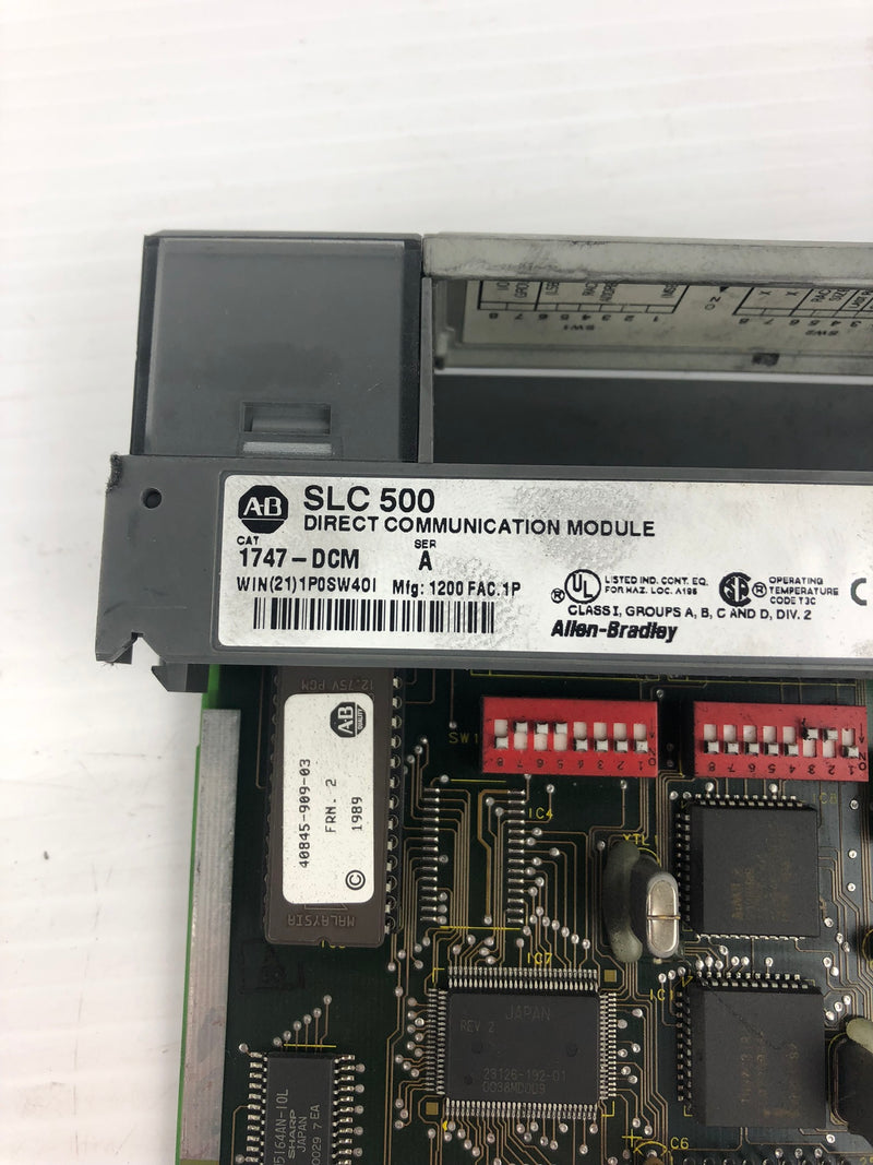 Allen-Bradley 1747-DCM Direct Communication Module Series A SLC 500 - With Door – Metal Logics, Inc.